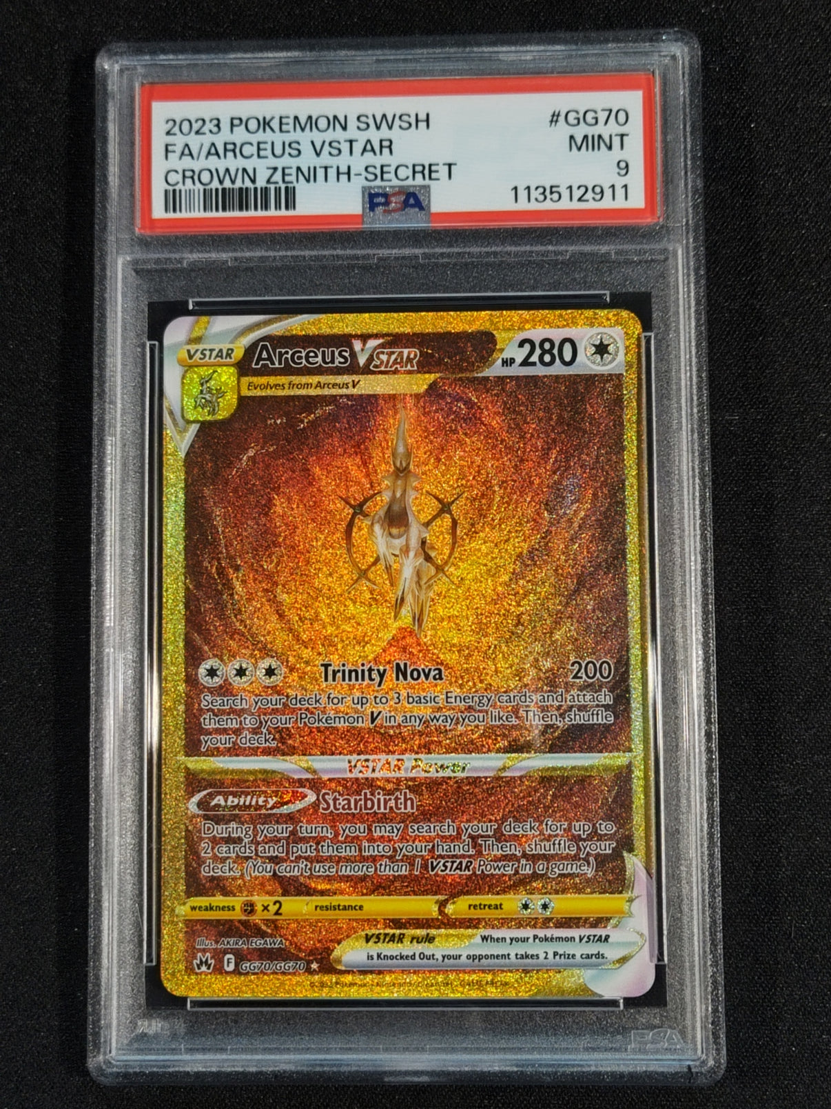 Arceus VSTAR GG70/GG70 Crown Zenith Galarian Gallery PSA 9 – Boutique Holo