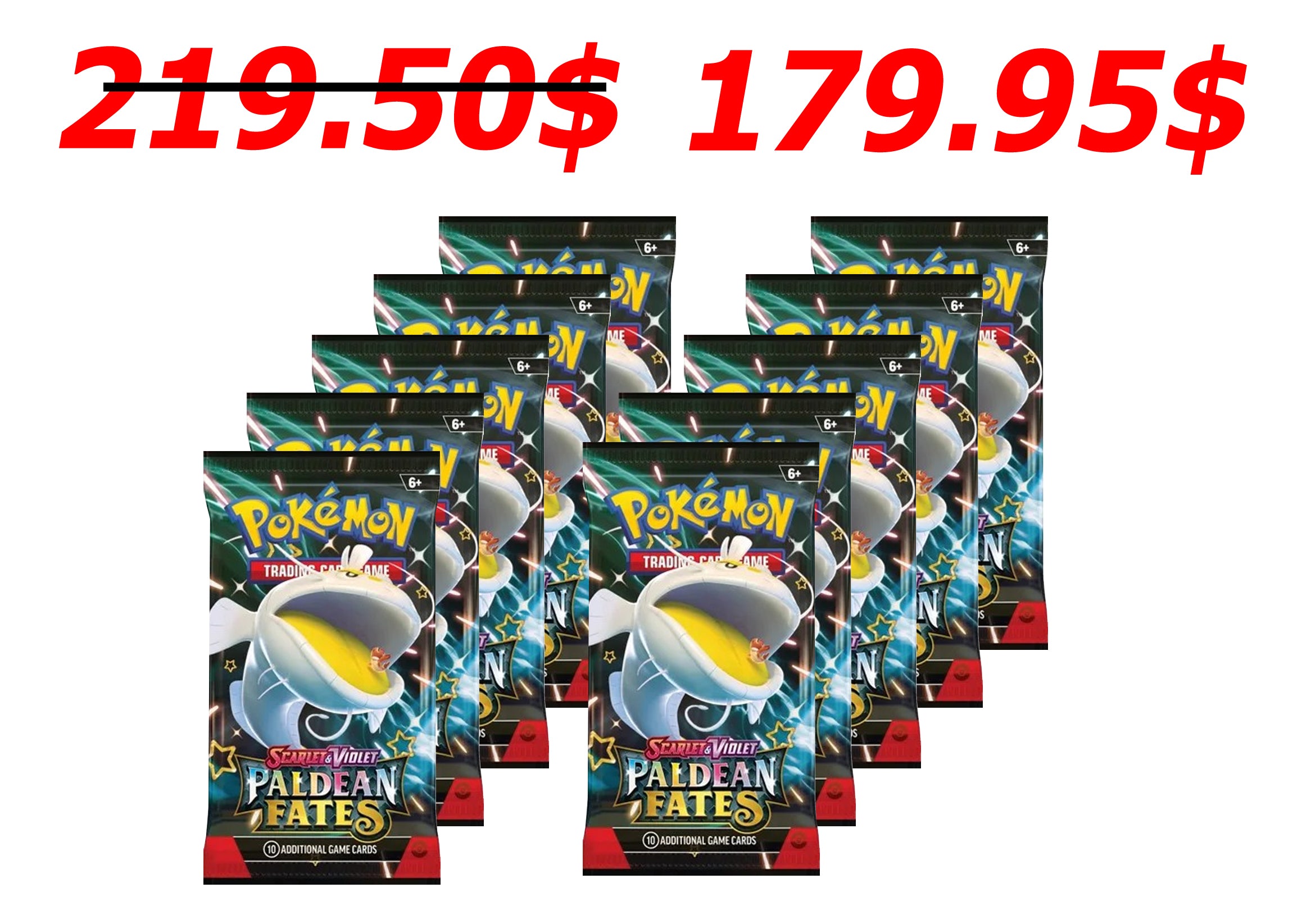 Paldean Fates 10x Booster Pack Bundle – Boutique Holo
