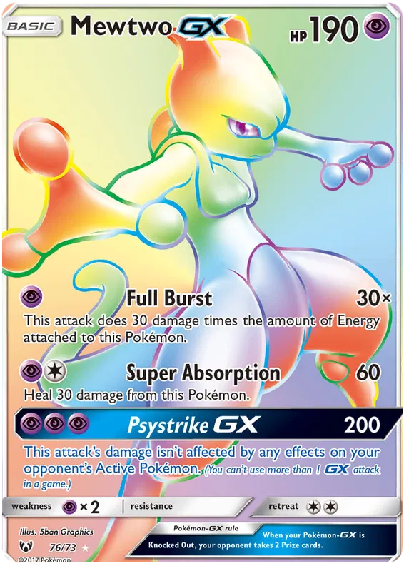 Mewtwo GX 76/73 Shining Legends – Boutique Holo