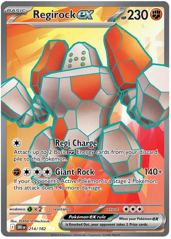 Regirock ex 214/182 Destined Rivals – Boutique Holo