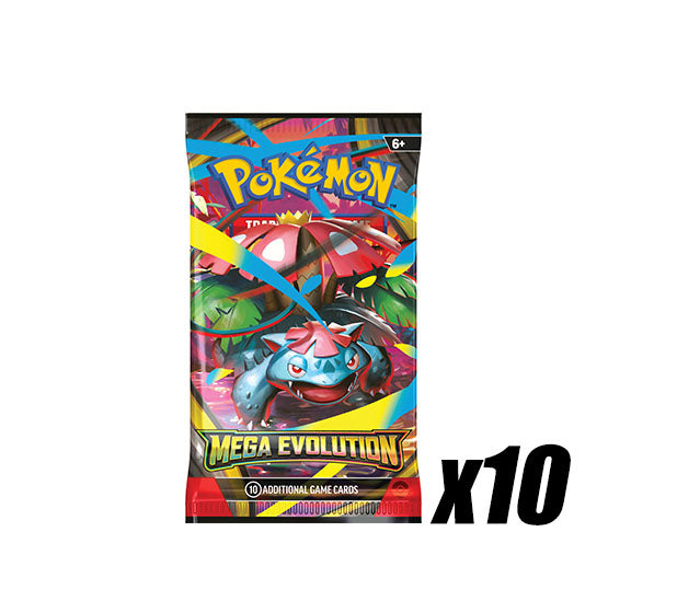 10x Mega Evolution Booster Pack Bundle – Boutique Holo